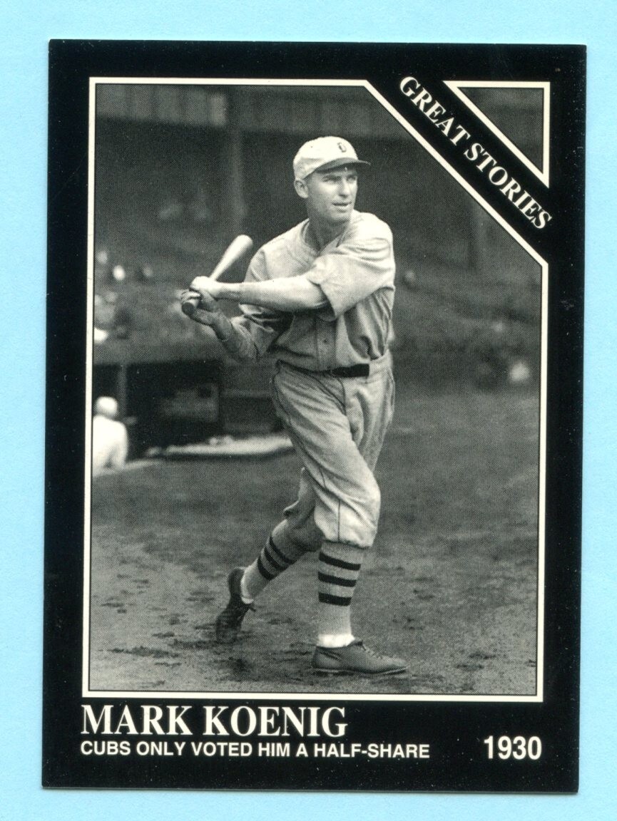 1991 The Sporting News # 751 Mark Koenig -- Cubs -- Box 125 | eBay
