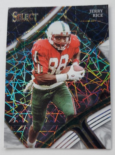 2023 Panini Select Draft Picks Field Level Jerry Rice White Laser Prizm ...