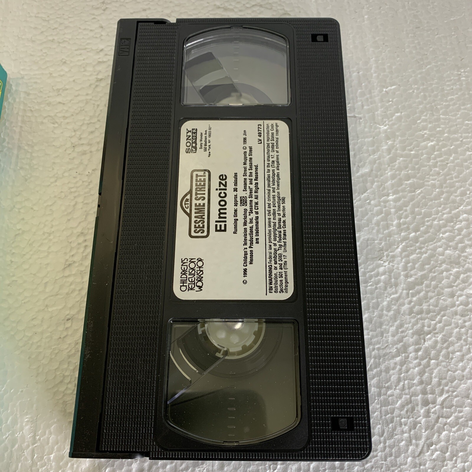 Elmocize VHS 1996 Elmo Kids Video Sesame Street Exercise Workout RARE