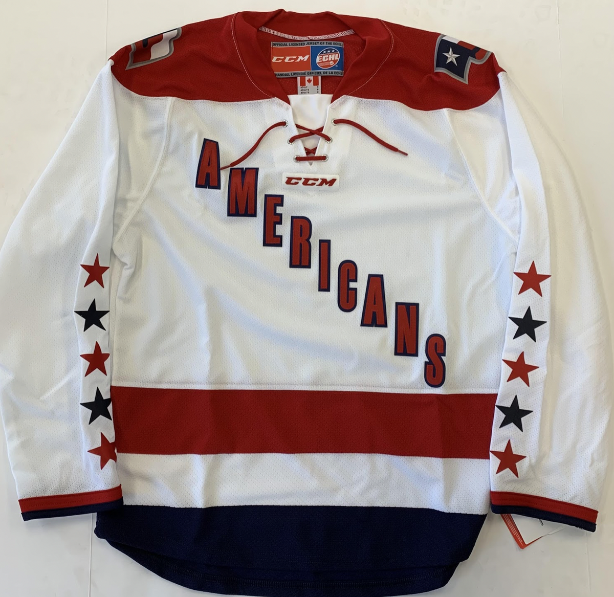 Allen Americans Hockey Team Number New CCM Premier Allen Americans