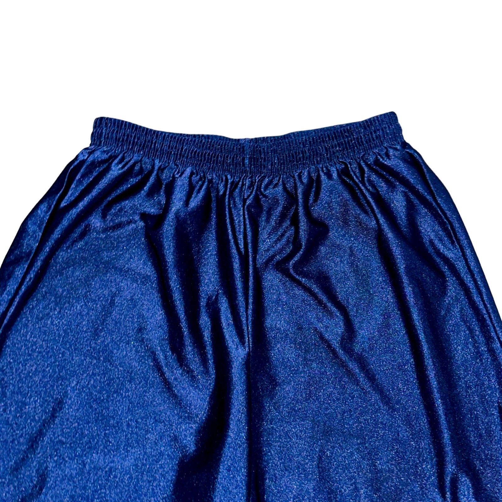 Nike Vintage Rare Basketball Dazzle Shorts Silky Smooth Navy Blue Shiny ...