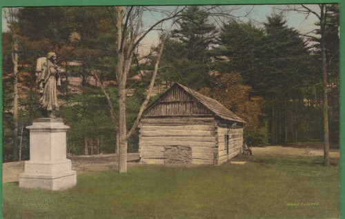 Vintage Antique New York Postcard Hand Colored Mary Jamison Monument ...