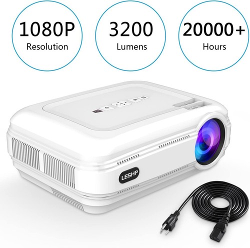 Lot of 3 LESHP HD 1080P HD 3200 Lumens Projectors | eBay