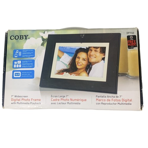 Coby 7" Wide Screen Digital Photo Frame DP702 | eBay