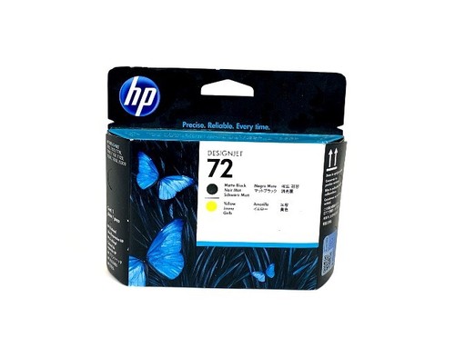 Genuine HP 72 Matte Black/Yellow Printhead C9384A T790 T610 T2300 T1120 ...