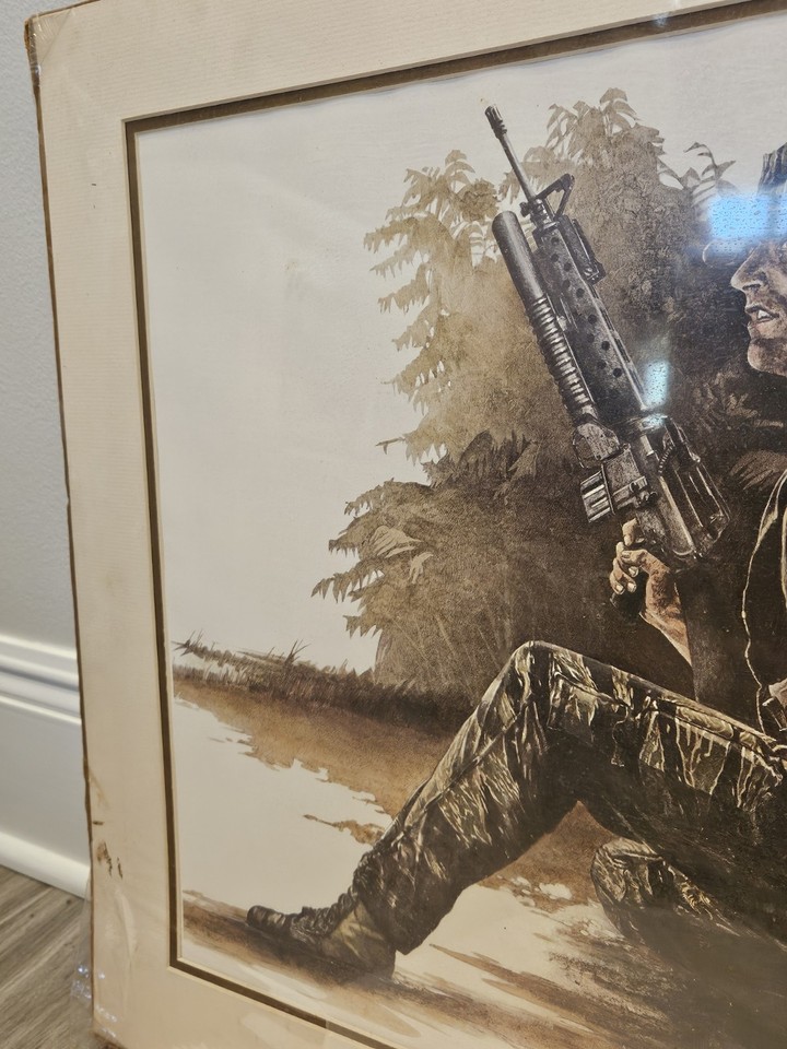 USMC Recon Print Max Crace 1987 28" x 22" | eBay
