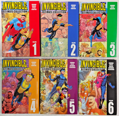 Invincible Ultimate Collection HC Lot Vol 1-6 NM Early Prints Kirkman ...