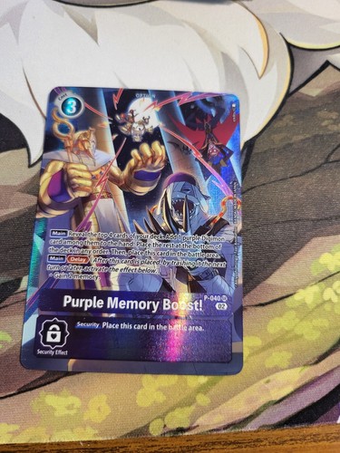 Purple Memory Boost! Alt Art P-040 M PF Digimon Adventure Box 2 Series ...