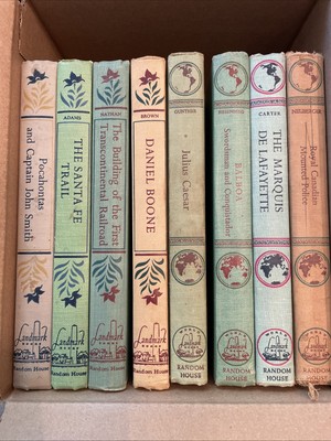 8x Vintage Landmark Books Lot - History Books - Homeschool 1950s Random ...