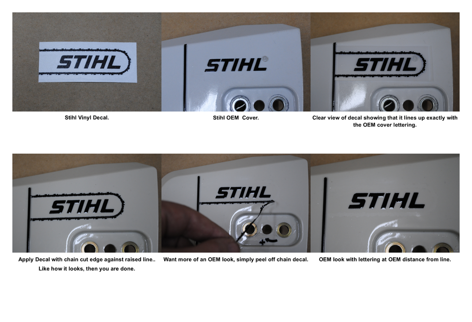 Stihl/Farmertec 066, MS 660 Chainsaw Complete Vinyl Decal / Sticker Kit ...