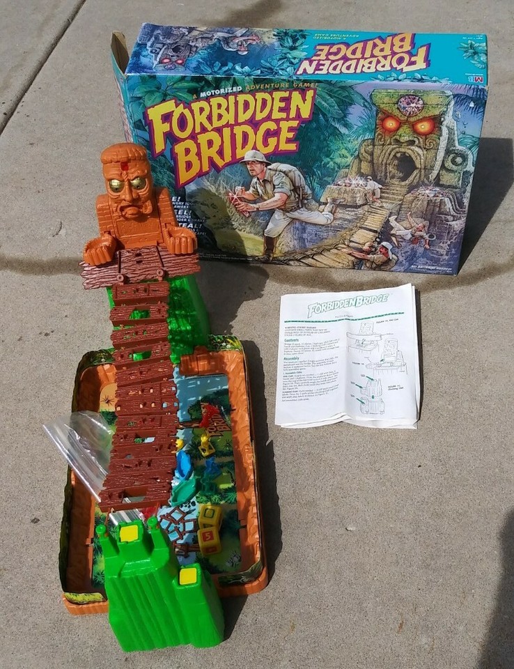 Forbidden Bridge Board Game 1992 Milton Bradley Box Near Complete | eBay