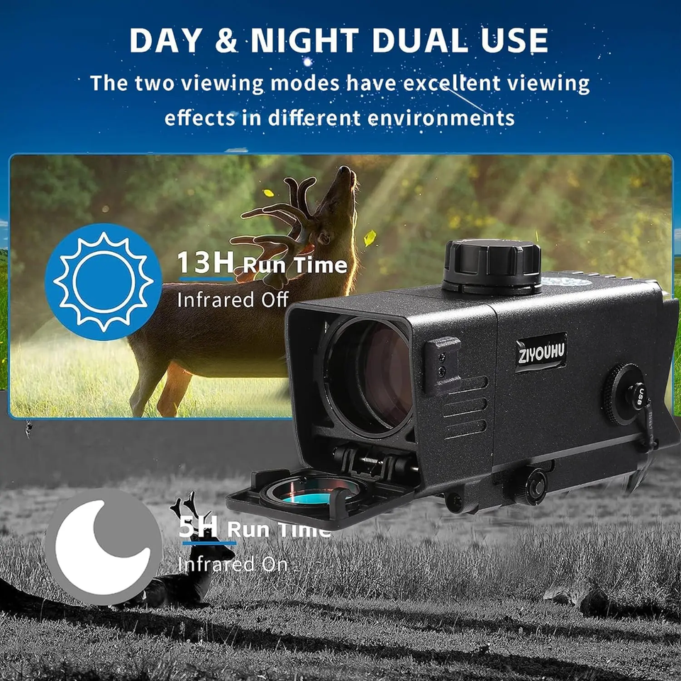 Digital Night Vision Scope Mount NV Sights Optical 3.5x32 Digital ...