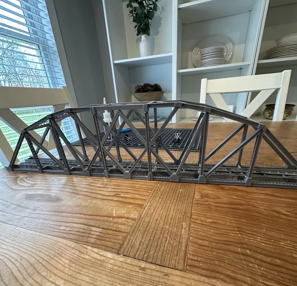 HO SCALE (52 Inches) ARCHED TRUSS BRIDGE Single Track "not assembled ...