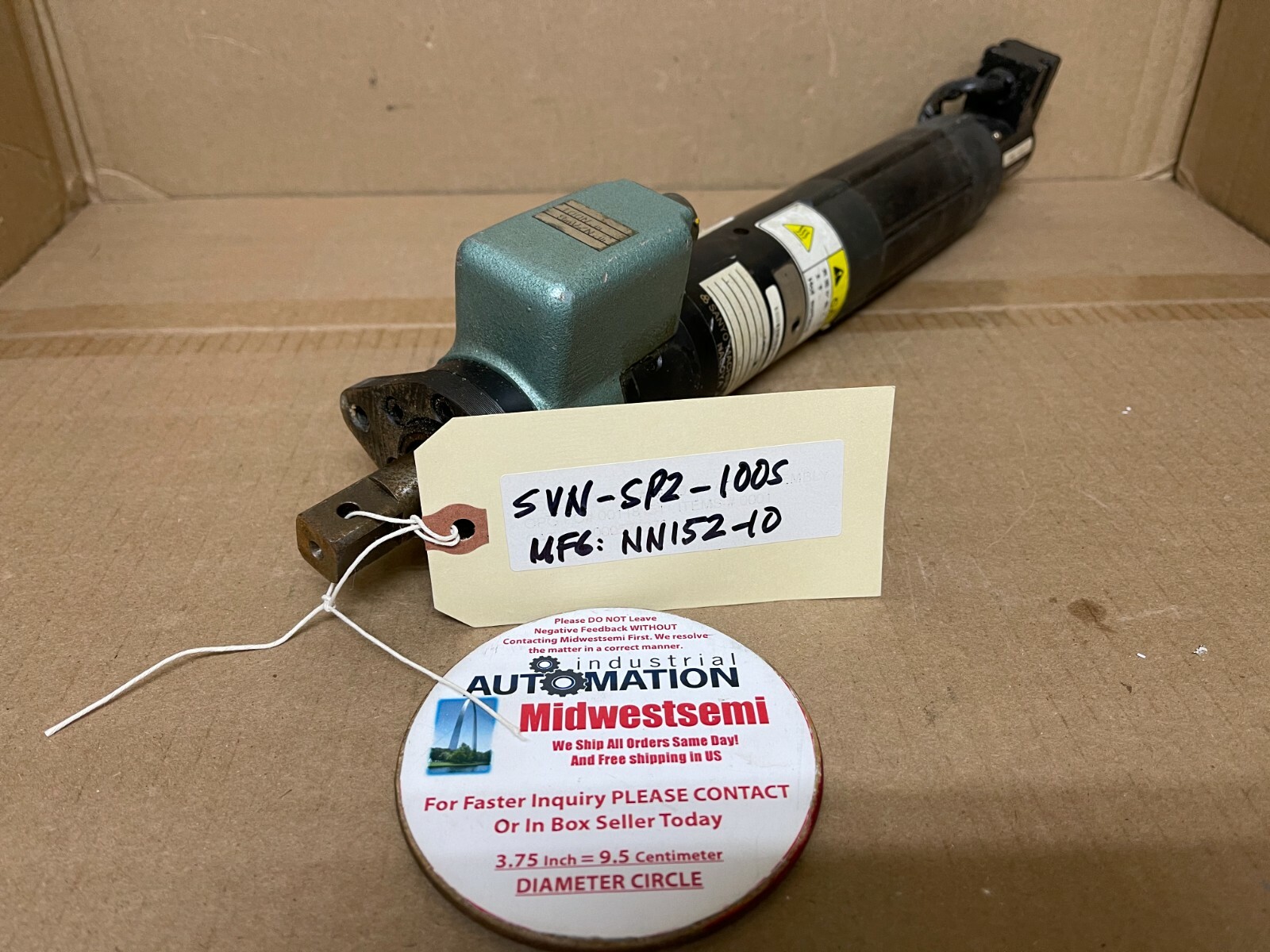 SANYO MACHINE WORKS SVN-SP2-100S / NN152-10 SPINDLE NUTRUNNER 100Nm ...