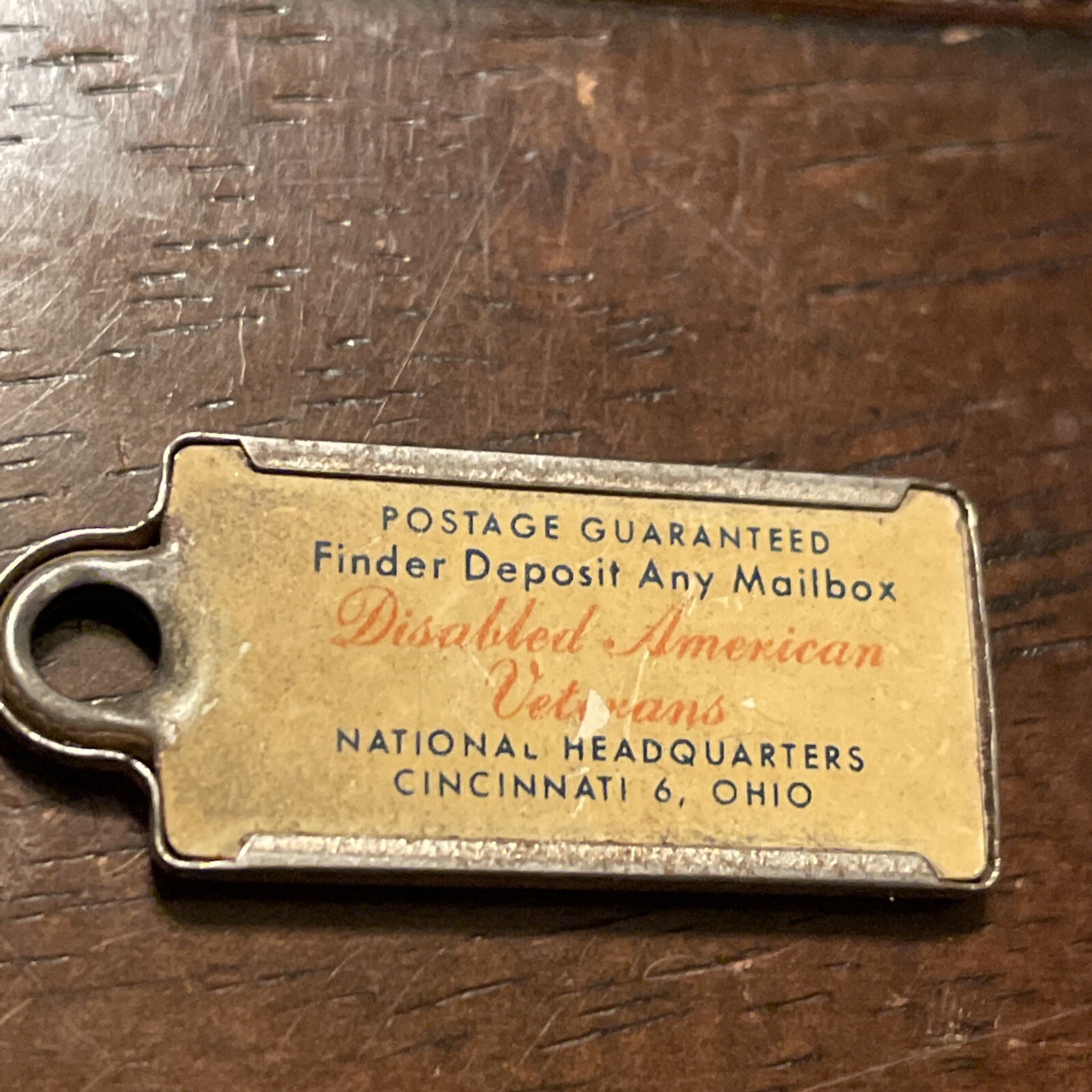 VINTAGE 1952 MISSISSIPPI 135-176 DAV KEYCHAIN LICENSE PLATE TAG ...