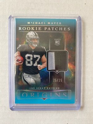 2023 Origins Michael Mayer PATCH Rookie Card #d /25 RC LAS VEGAS ...