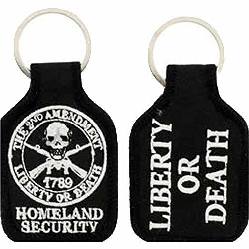 SECOND 2ND AMENDMENT HOMELAND SECURITY LIBERTY OR DEATH KEY CHAIN ...