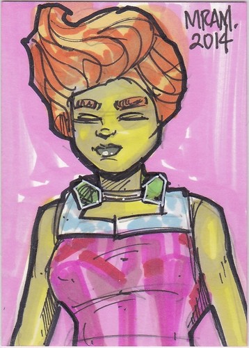 STAR TREK TOS ACEO SKETCH TAMOON JANE ROSS ORIGINAL ARTWORK BY MRAM | eBay