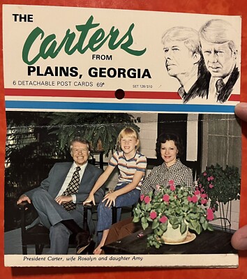The Carters From Plains, Georgia 6 Detachable Post Cards | eBay