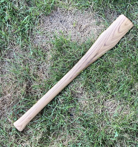 HICKORY 24" OFFSET BROAD AXE HANDLE ~ Fire Finished ~ Right or Left ...