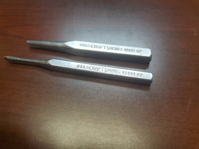 CRAFTSMAN Center Punch set 3/8" 42861 and 5/32" 42884 Made In USA | eBay