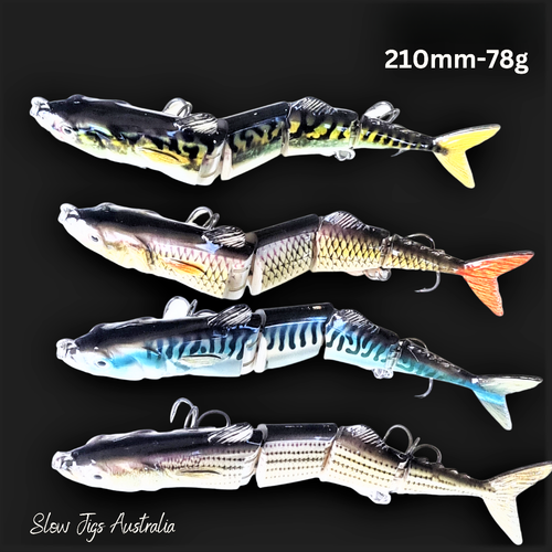 2x Barra Flathead Cod Jack Swimbaits 8.3"-78g Bass Cod Perch Tuna ...