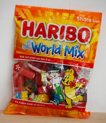 NEW 1 X Haribo World Mix - 225g French Haribo Bonbons Gift Sweets ...