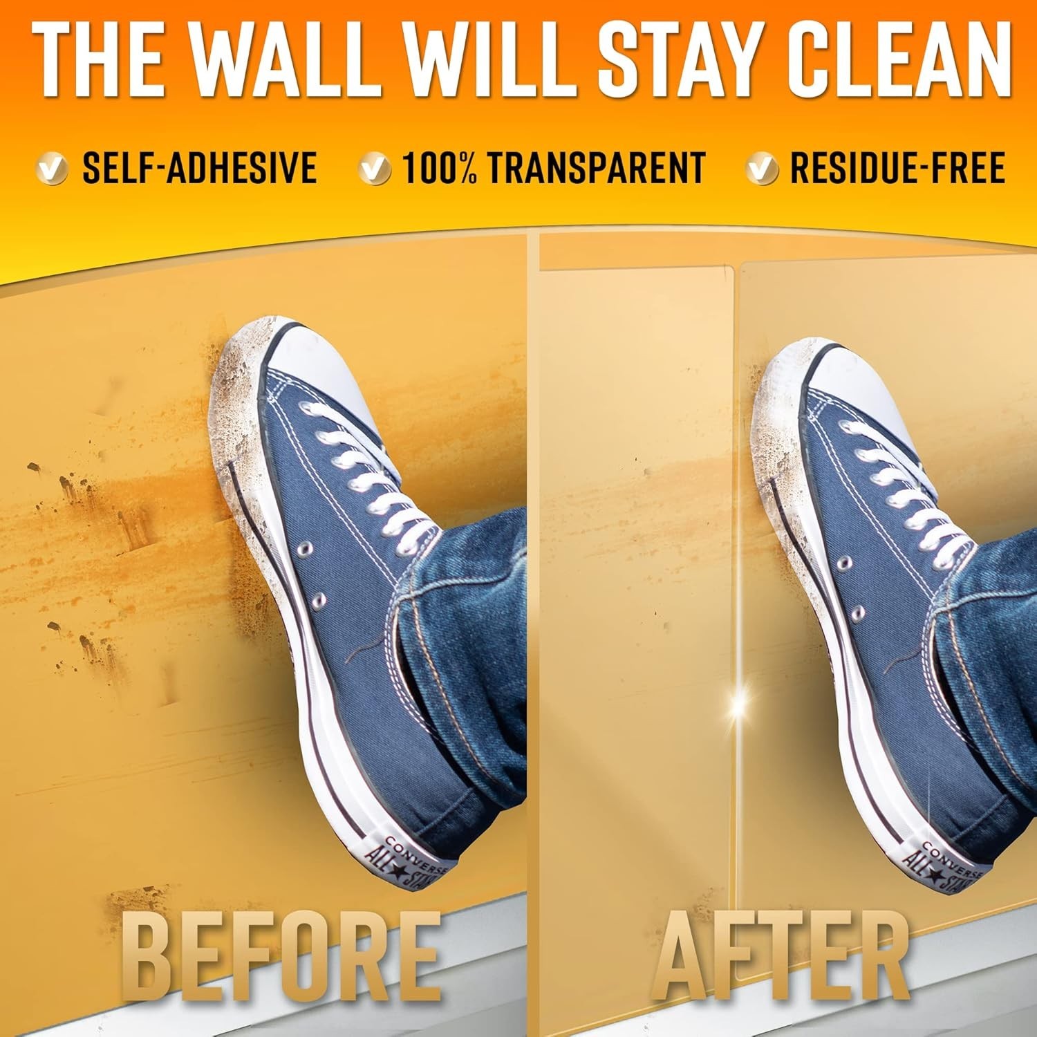 Clear Adhesive Film Stickers for Walls - 14 Count – DOQAAN.COM