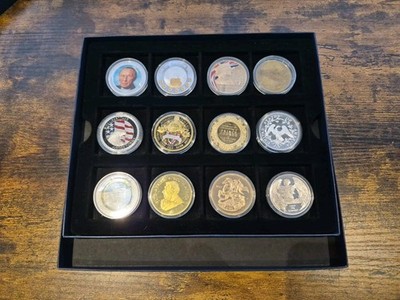 12 x 40mm Commemorative Coins + Display Box Mixed Lot LOT 4 | eBay UK