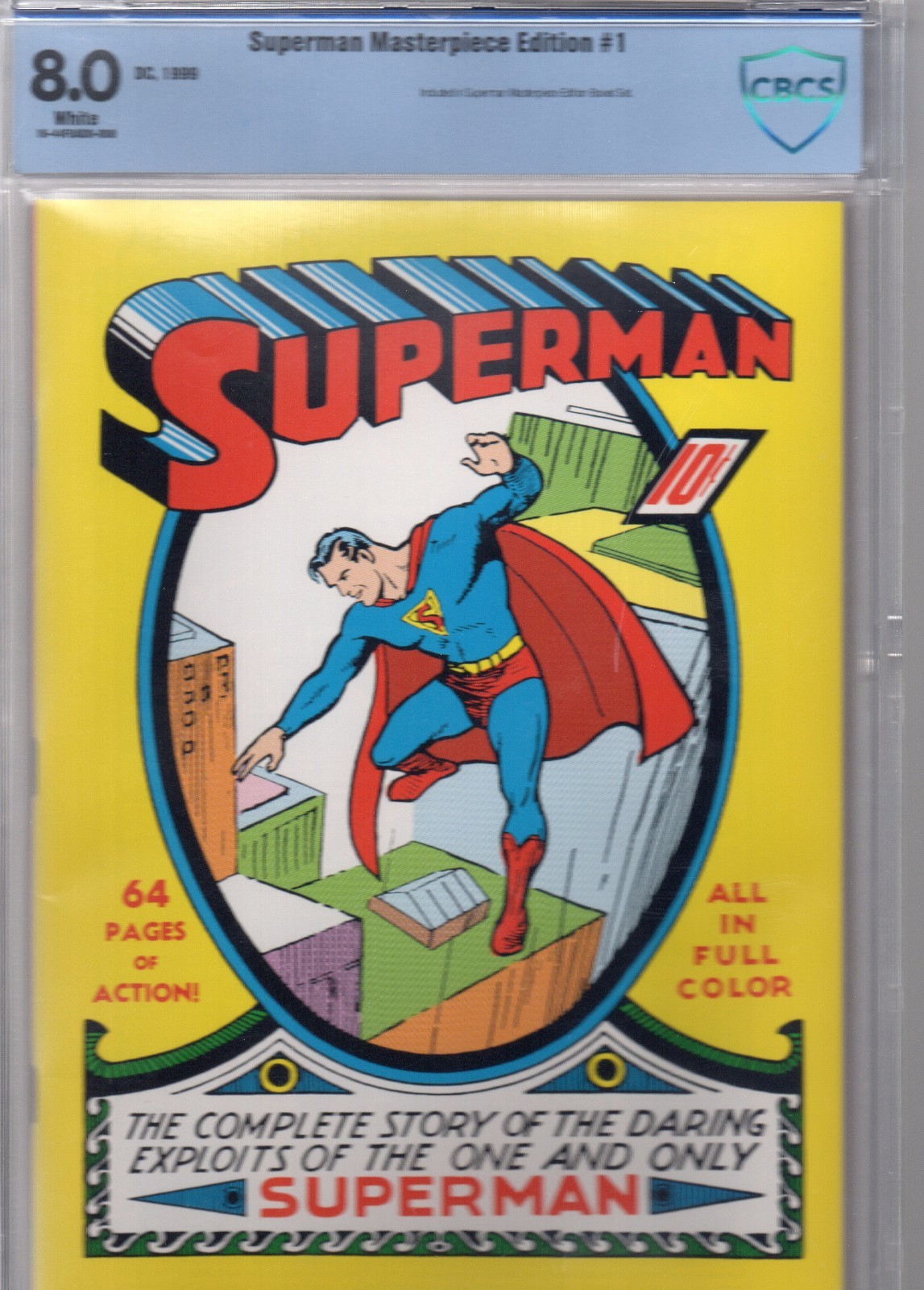 superman 1 reprint.facsimily. masterpiece edition cbcs.8.0 | eBay