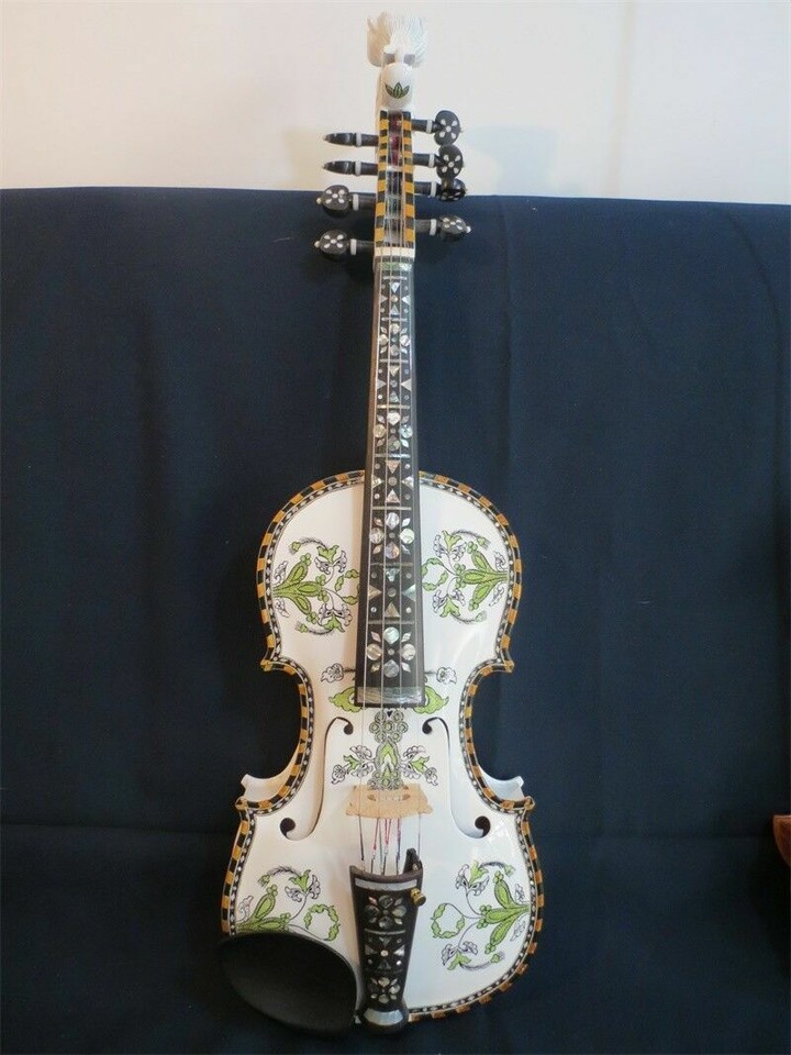 Hardingfele Hardanger Norwegian fiddle ,Professional 4/4 violin 8 ...