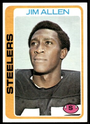 1978 TOPPS JIM ALLEN RC PITTSBURGH STEELERS #391 | eBay