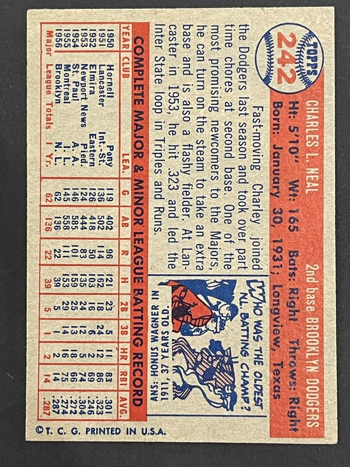 1957 Topps Baseball - Singles - YOU PICK - EX | eBay