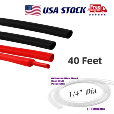 Heat Shrink Tubing Electrical Protection Sleeve with Adhesive 3:1 Ratio ...