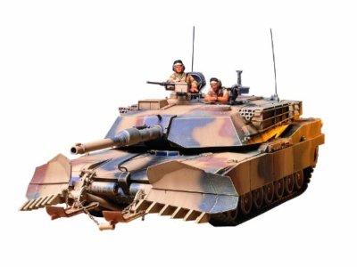 TAMIYA 1/35 U.S. M1A1 ABRAMS with Mine Plow Model Kit NEW from Japan | eBay