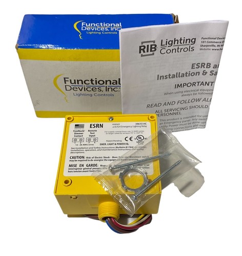 Functional Devices ESRN UL924 Emergency Lighting Relay 120-277 Vac ...