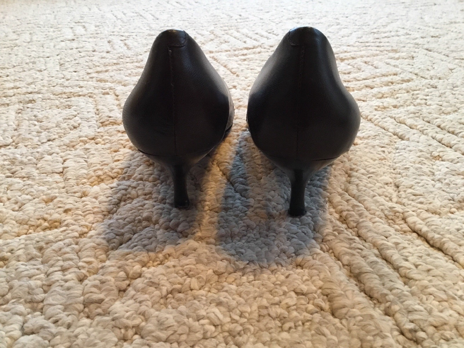Richard Tyler Heels Brown Leather Pointed Toe Slip On Pumps Size 7.5 | eBay