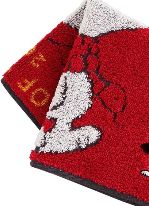 Peanuts Snoopy cotton hand towel 25×25cm winter muffler red | eBay