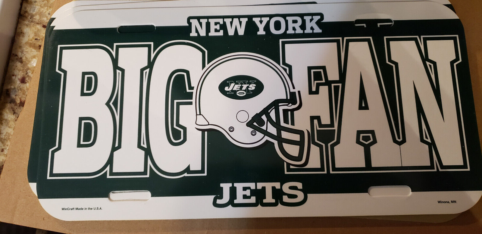 NEW YORK JETS NFL FOOTBALL CAR AUTO LICENSE PLATE NEW | eBay