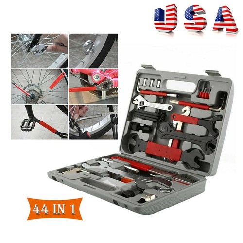 44PCS Complete Bike Bicycle Repair Tools Tool Kit Set Home Mechanic ...