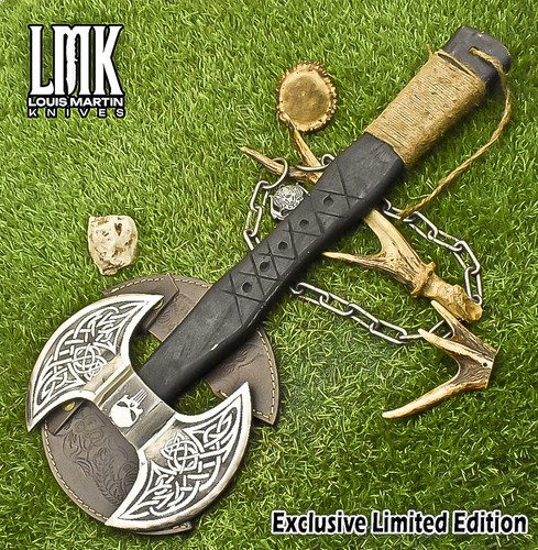 LMK AUS-8 Steel axe Axe Knife Walnut Wood Simple Axe | eBay