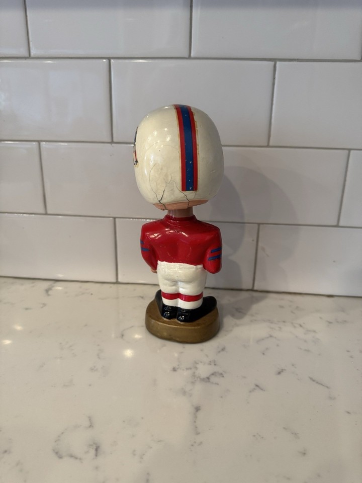 Vintage 1960’s Boston Patriots NFL Bobble Head Nodder Bobblehead Gold ...