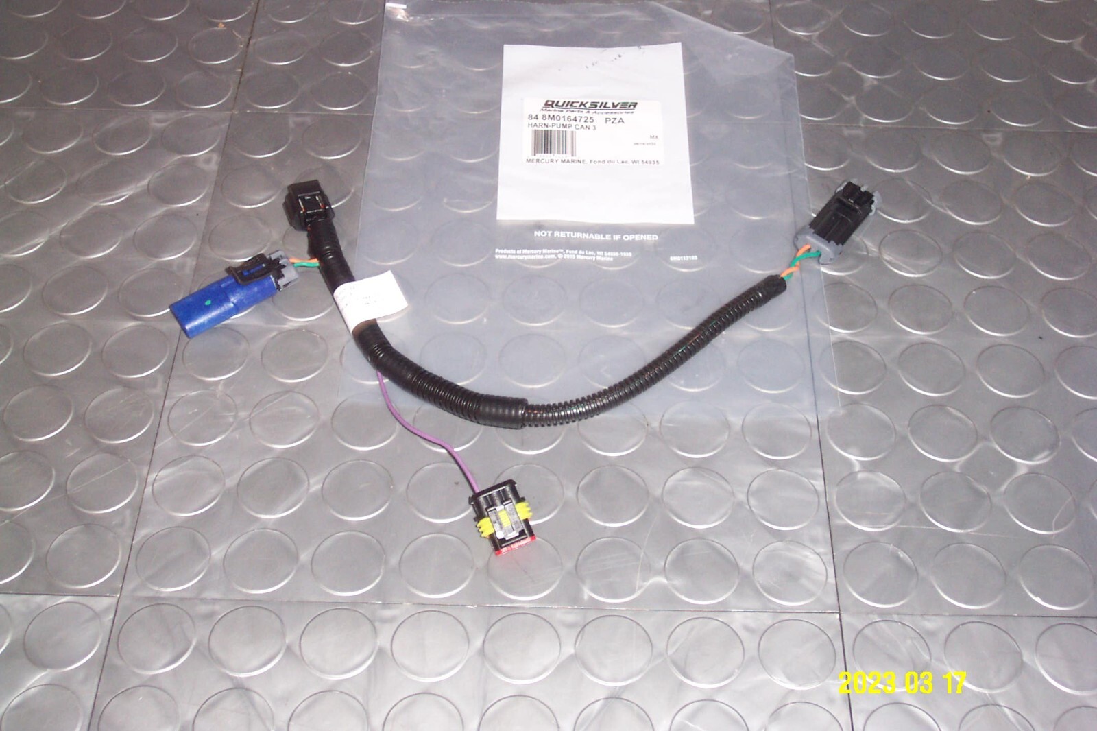 Mercury Marine Mercruiser Harness Pump CAN 3 Verado Power Steering OEM ...