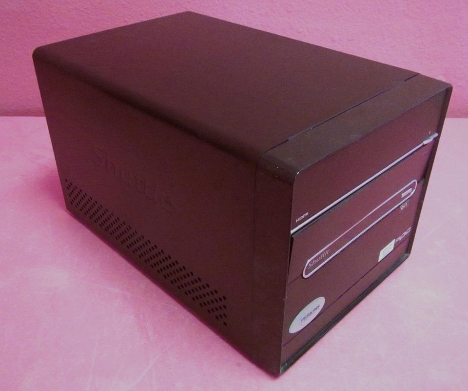 Shuttle XPC Mini Cube Computer 500GB HDD Intel Core 2 Duo w/ Keyboard ...