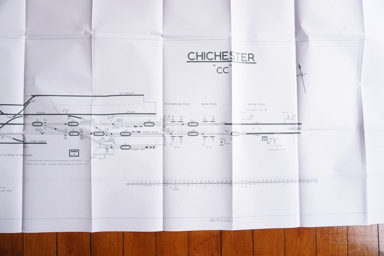 1982 Chichester CC Signalling Signal Box Sidings Railway Plan Diagram ...