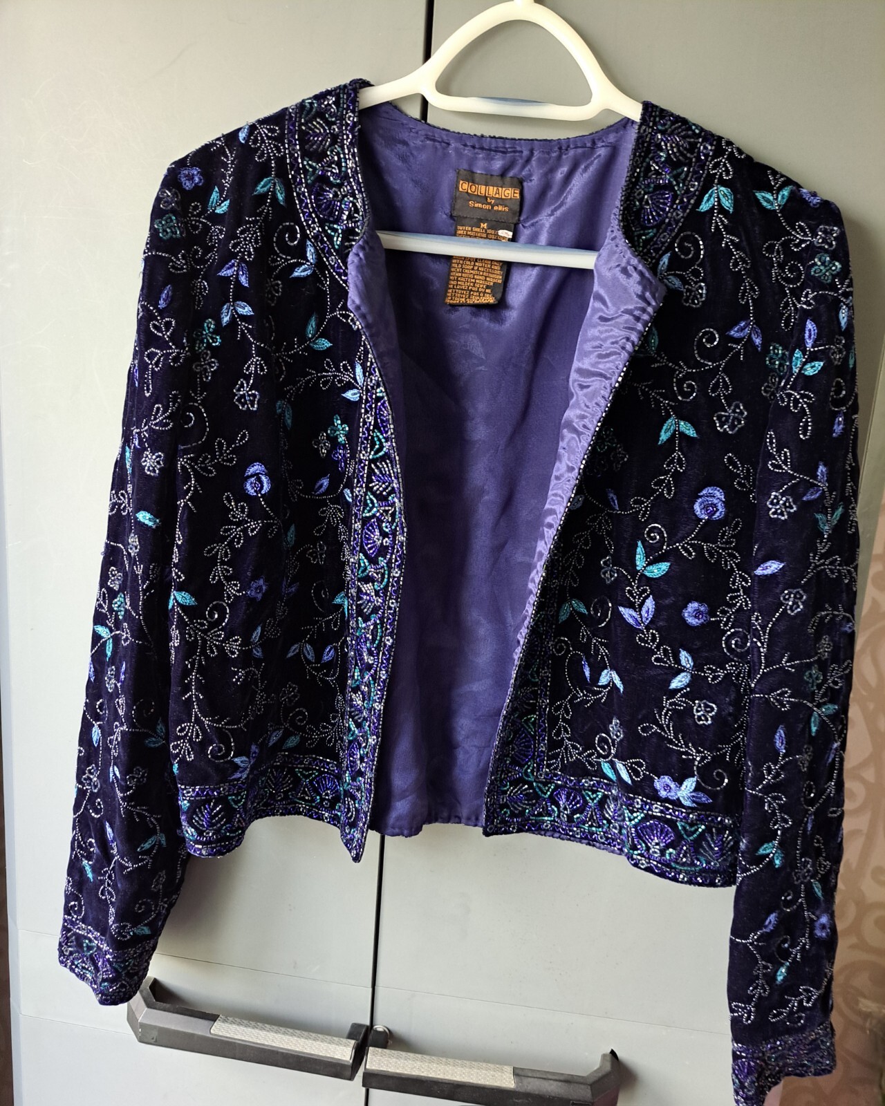 Collage By Simon Ellis Vintage Velvet Highly Beaded/E… - Gem