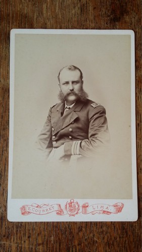 1879 CABINET CARD LT COMMANDER CHARLES J BARCLAY AMERICAN CIVIL WAR ...