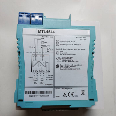 MTL4544 MTL 4544 Repeater Power Supply 4/20mA For 2 or 3 Wire ...