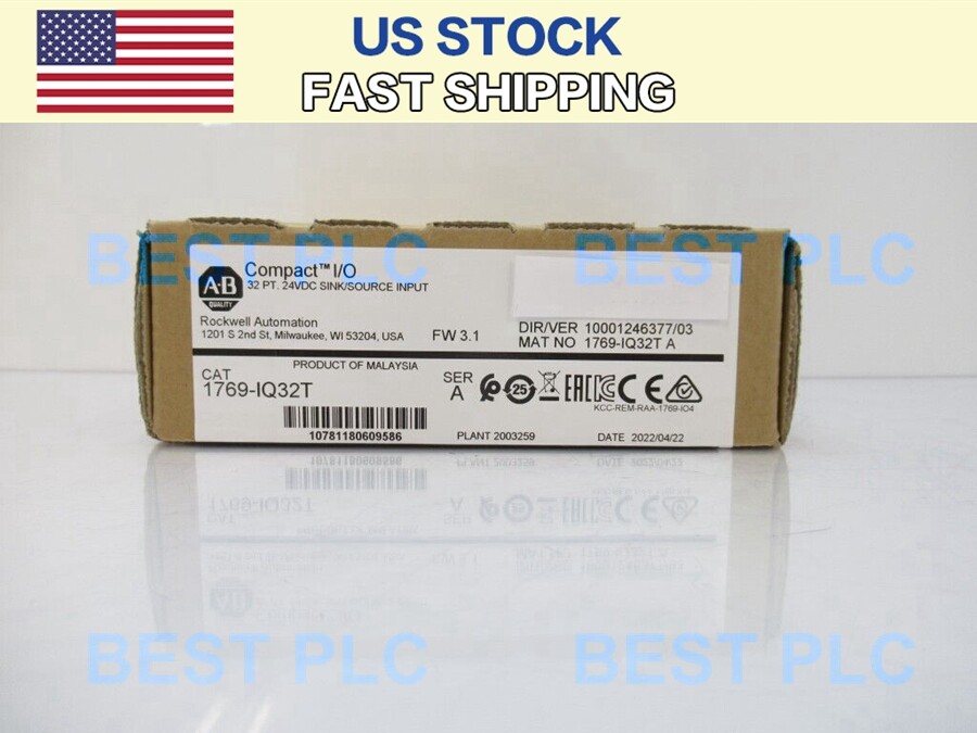 1PCS Allen Bradley NEW 1769-IQ32T Compact I/O 32Pt 24VDC Input Module ...