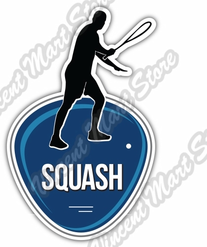 Squash Racket Sport Game Ball Tennis Car Bumper Vinyl Sticker Decal 3.8 ...